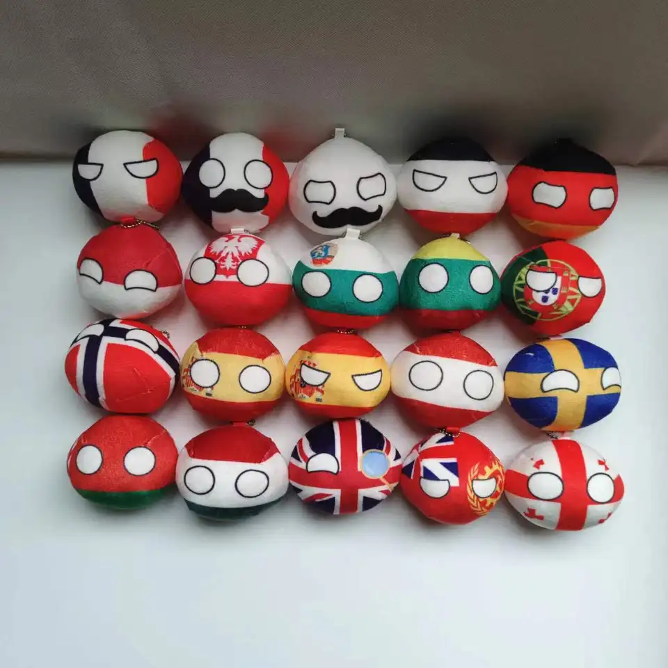 Giant Plushies GANGKJDS Polandball Countryballs Plush Doll Ukraine ...