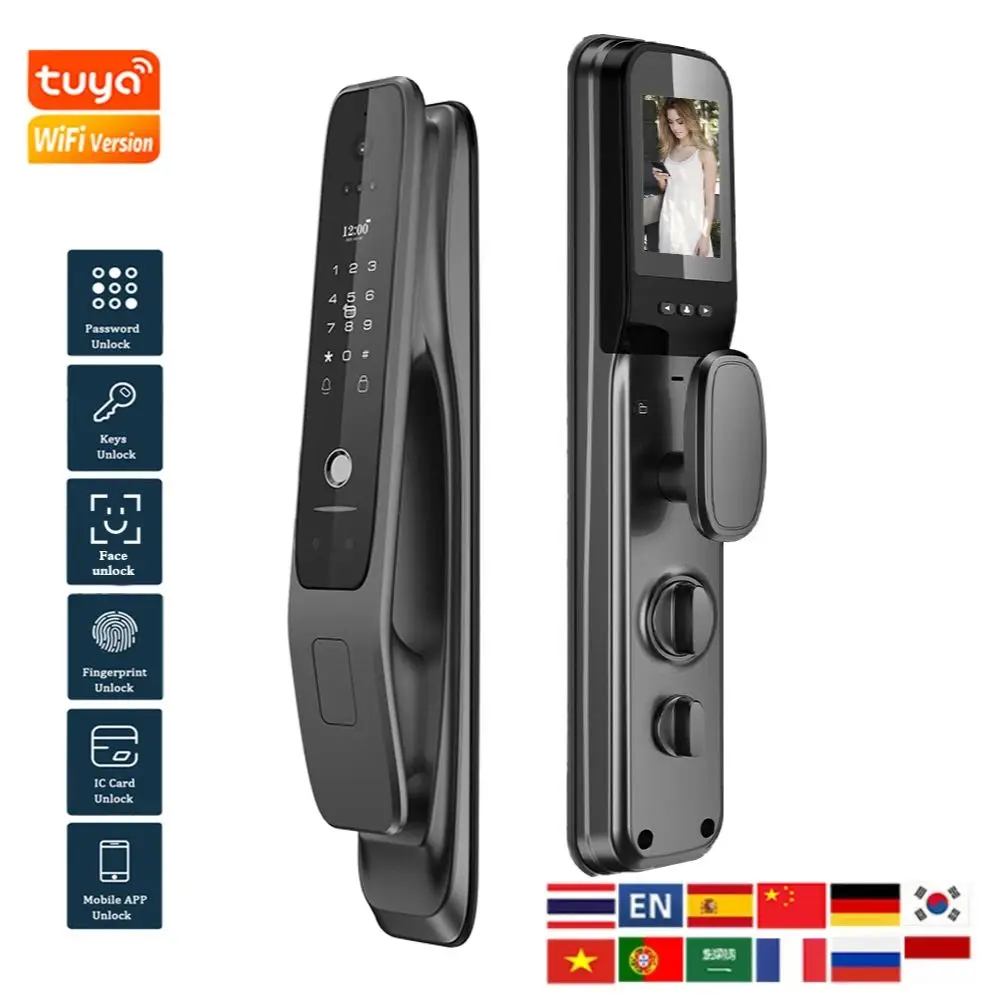 PHIPULO-3D-Face-Smart-Door-Lock-Security-Camera-Monitor-Intelligent ...
