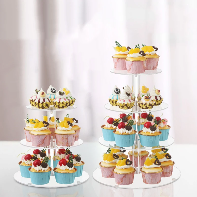 1PCS-Acrylic-Three-Layer-Round-Cake-Stand-Dessert-or-Cosmetics-Can-Be ...