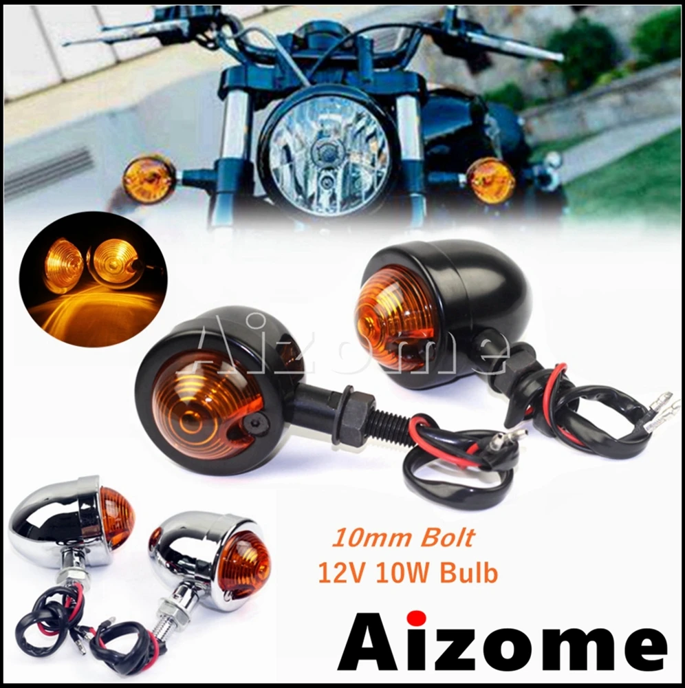 Universal-Motorcycle-Bulb-Bullet-Turn-Signal-Vintage-Retro-Indicator ...
