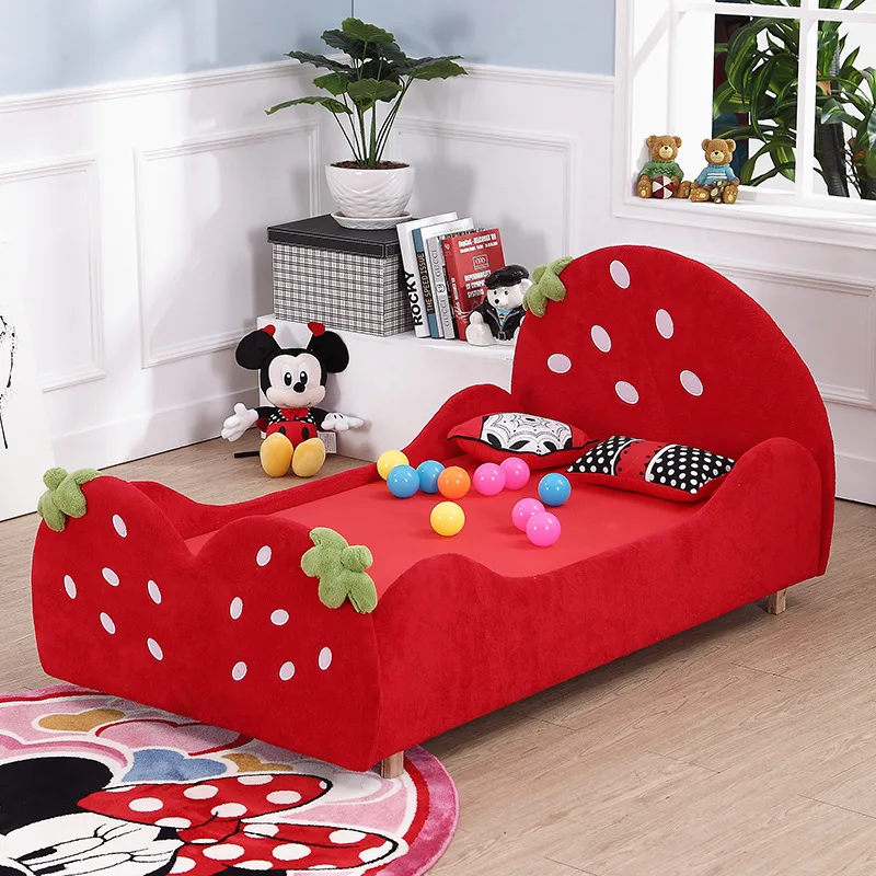 Desenhos-animados-infantis-cama-m-veis-Lovely-morango-cama-Cartoon-ber ...