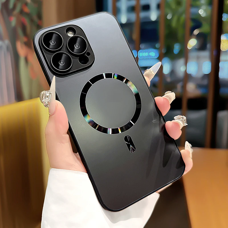 Luxury-Original-AG-Matte-For-Magsafe-Wireless-Charge-Phone-Case-for ...