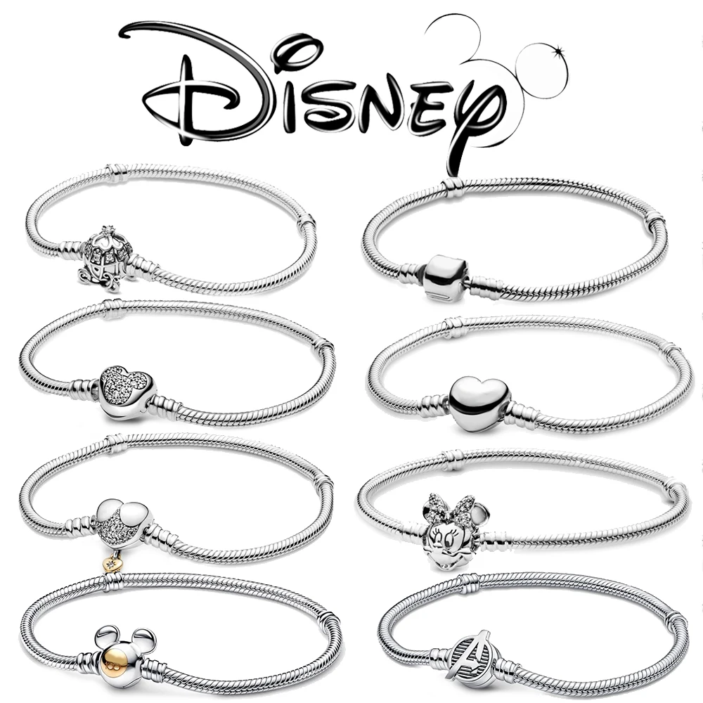 2024-Disney-nuevo-S925-plata-esterlina-Mickey-Minnie-pulsera-encanto-Original-925-Diy-cuentas ...