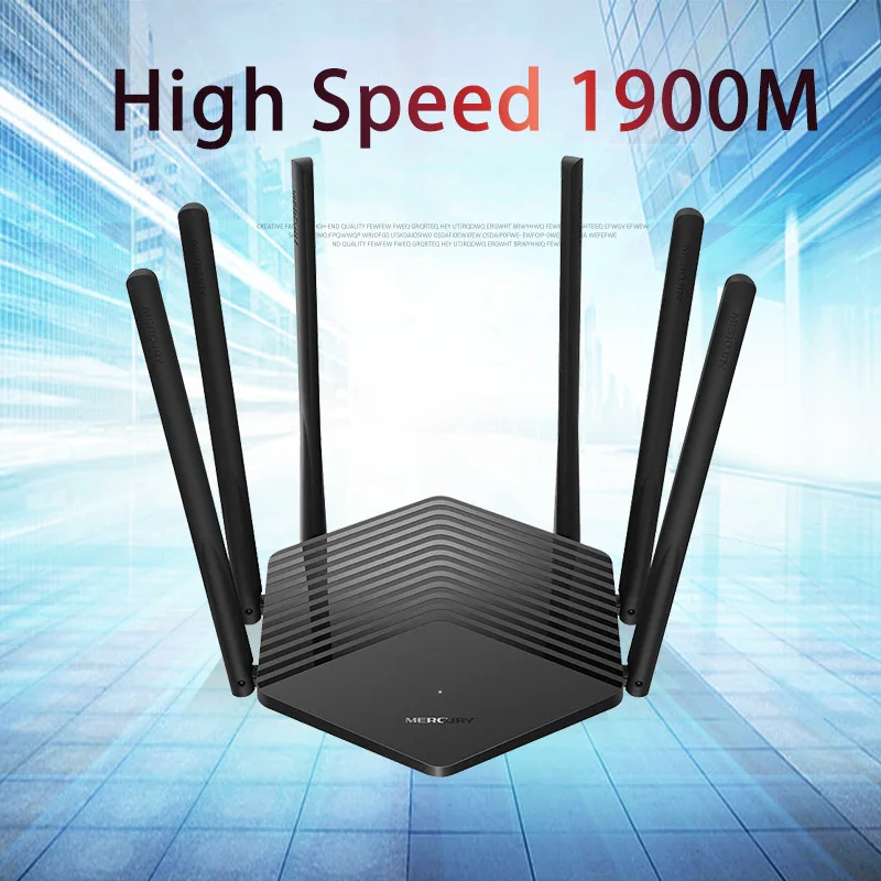 Mercury Gigabit Wireless Router Home Dual band 1900M Wireless Coverage ...