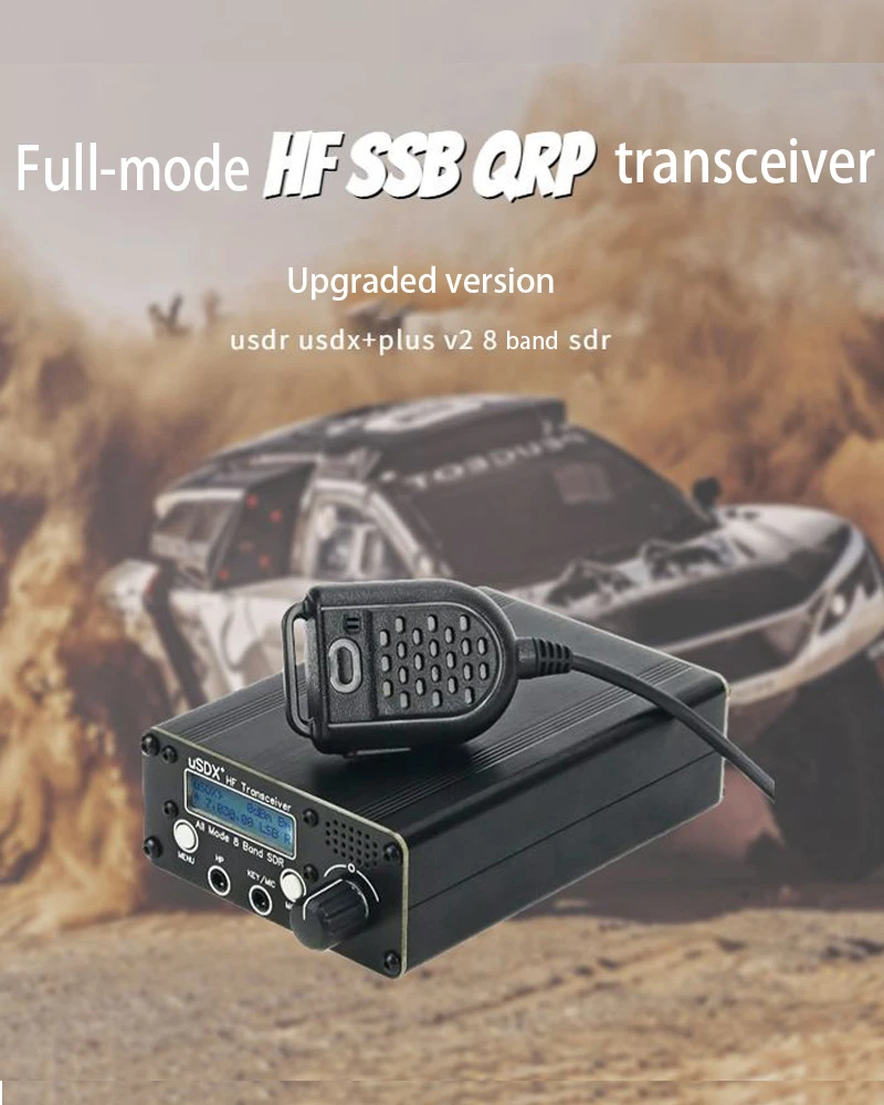 Upgraded 3-5W USDX+ SDR Transceiver All Mode 8 Band HF Ham Radio QRP CW ...