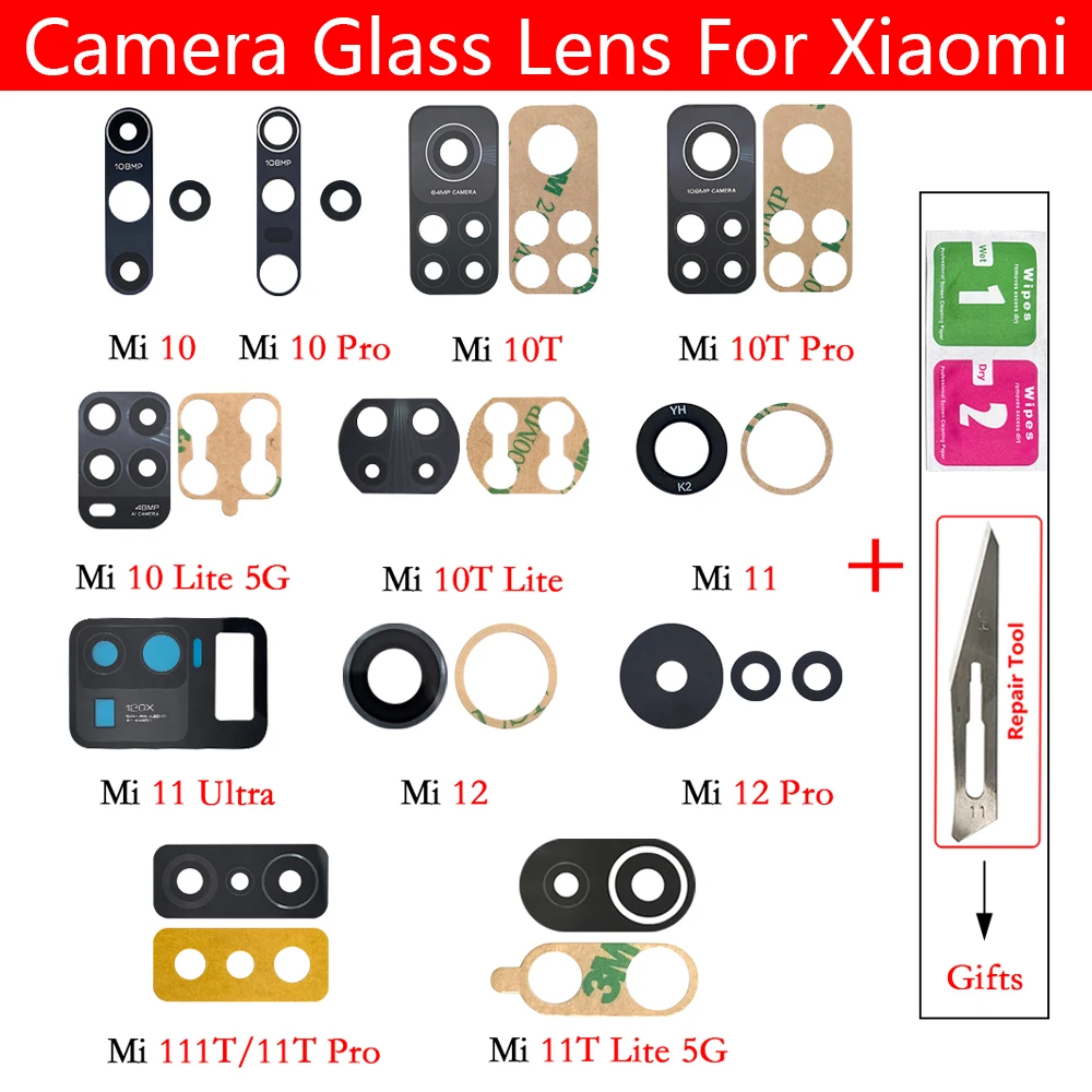 Rear-Back-Camera-Glass-Lens-For-Xiaomi-Mi-12-11T-10-10T-11-Lite-Pro ...