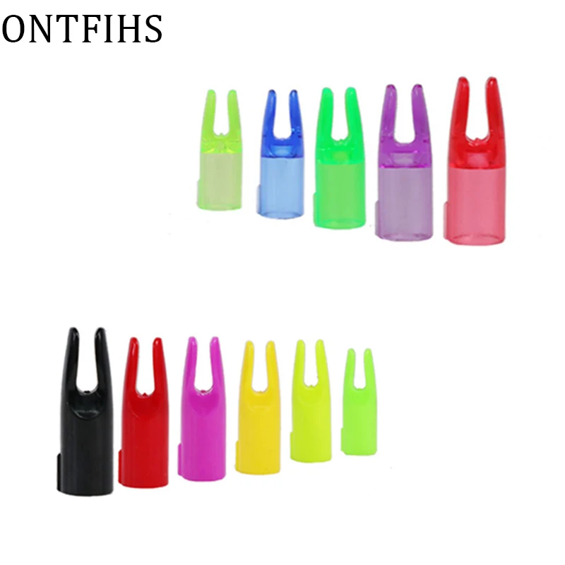 100-Pcs-lot-Cone-Archery-Arrows-Nocks-ID-7mm-Plastic-Outwear-Tail-for ...
