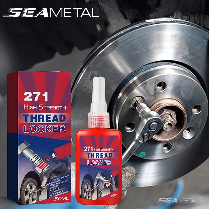 SEAMETAL-50ml-Threadlocker-Caulking-Agent-271-Blue-Screw-Glue-Thread ...
