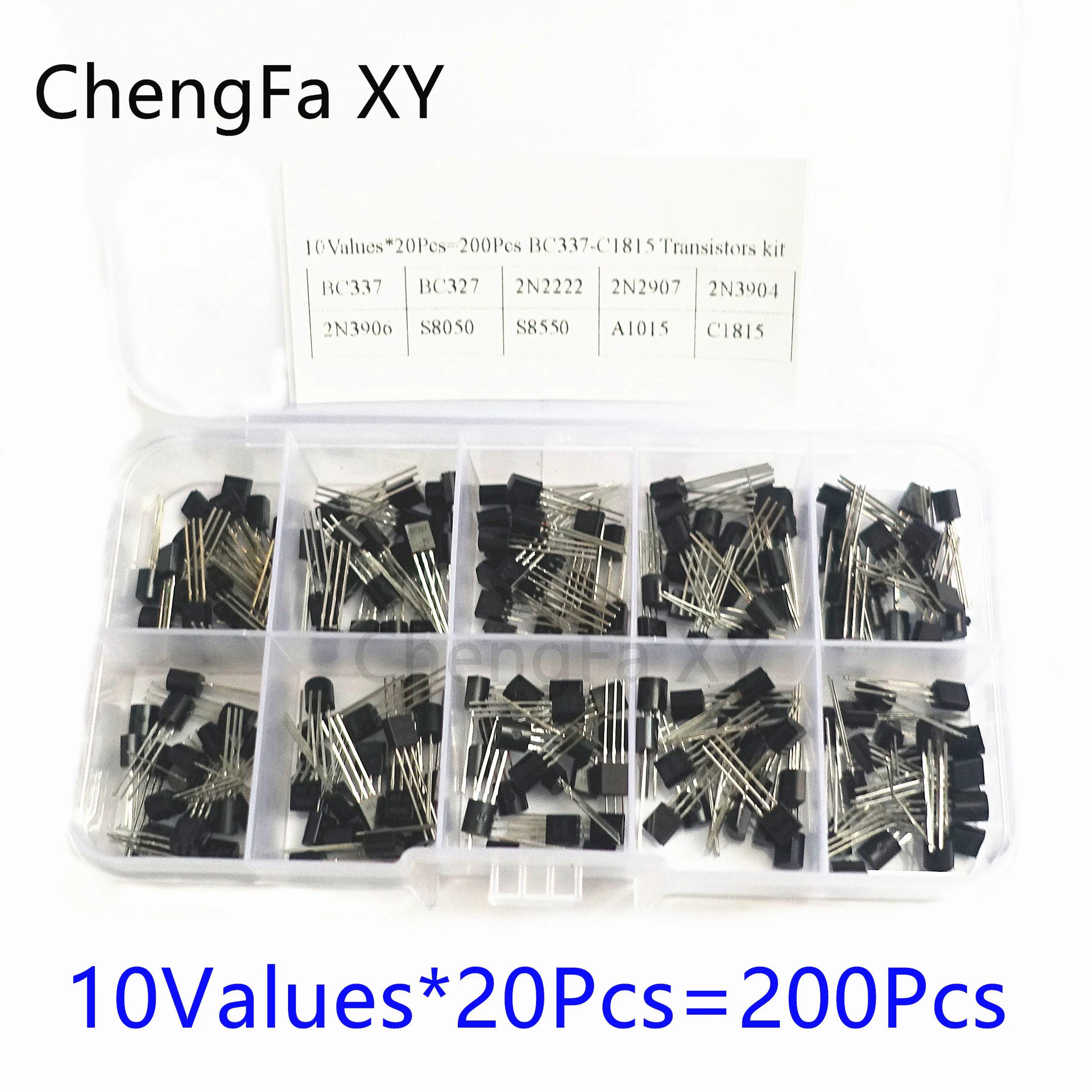 Transistor-Kit-BC327-BC337-2N2222-2N2907-2N3904-2N3906-S8050-S8550 ...