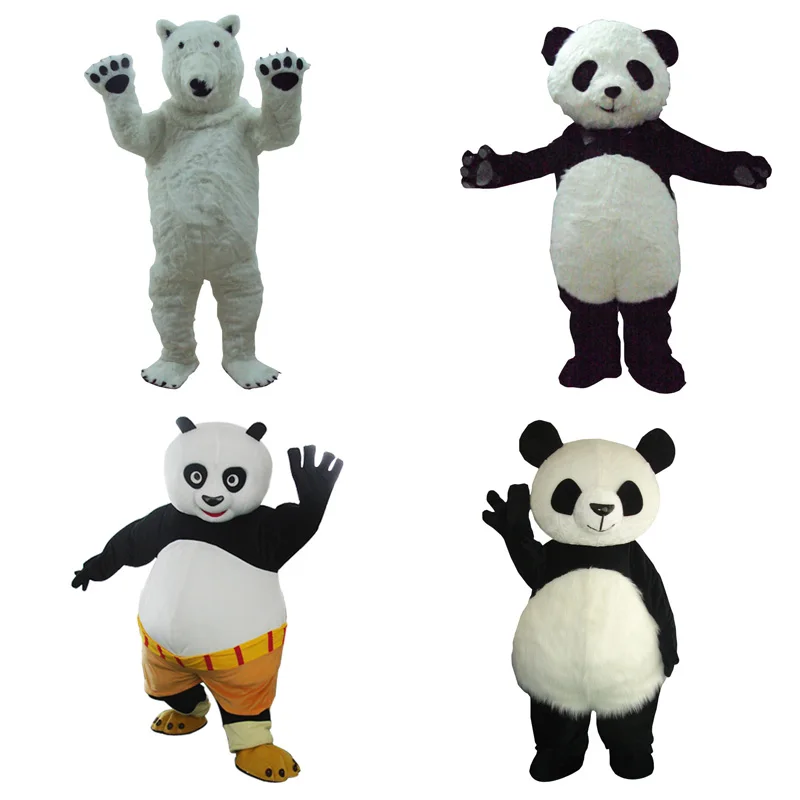 New Panda Mascot Costume Cute Panda Bear Adult Anime Cosplay Character ...