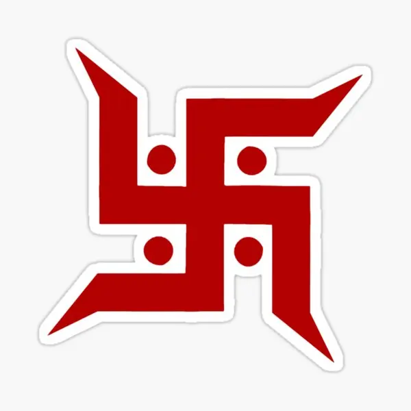 Swastik-Red-Indian-Spiritual-Sign-5PCS-Car-Stickers-for-Art-Anime ...