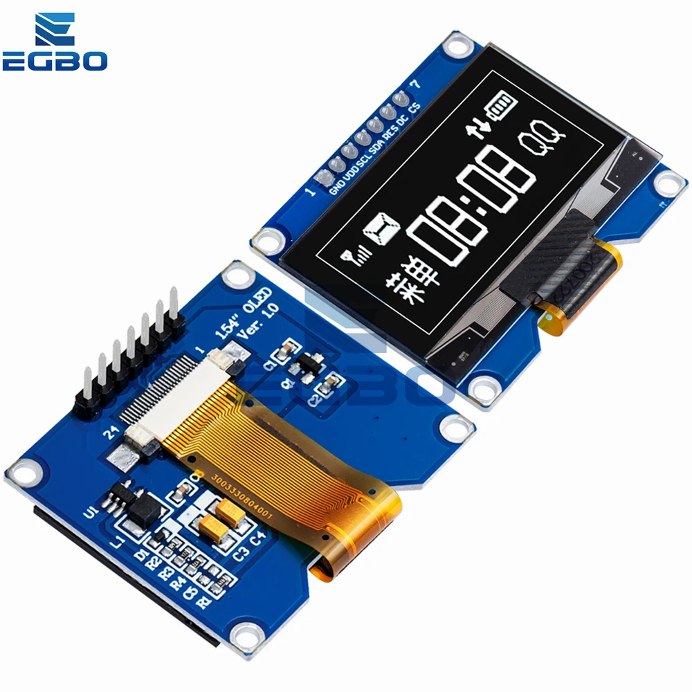 EGBO-1-54-inch-7PIN-White-Blue-OLED-Screen-Module-SSD1309-Drive-IC ...