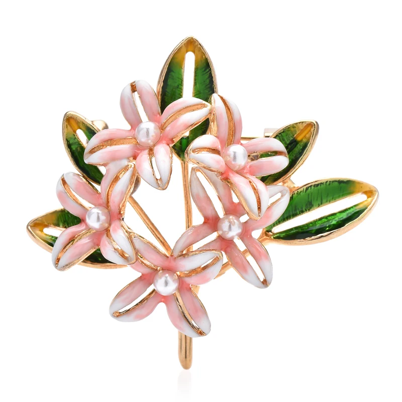 Wuli-baby-Fragrans-Flower-Brooches-For-Women-2-color-Enamel-Pearl-May ...
