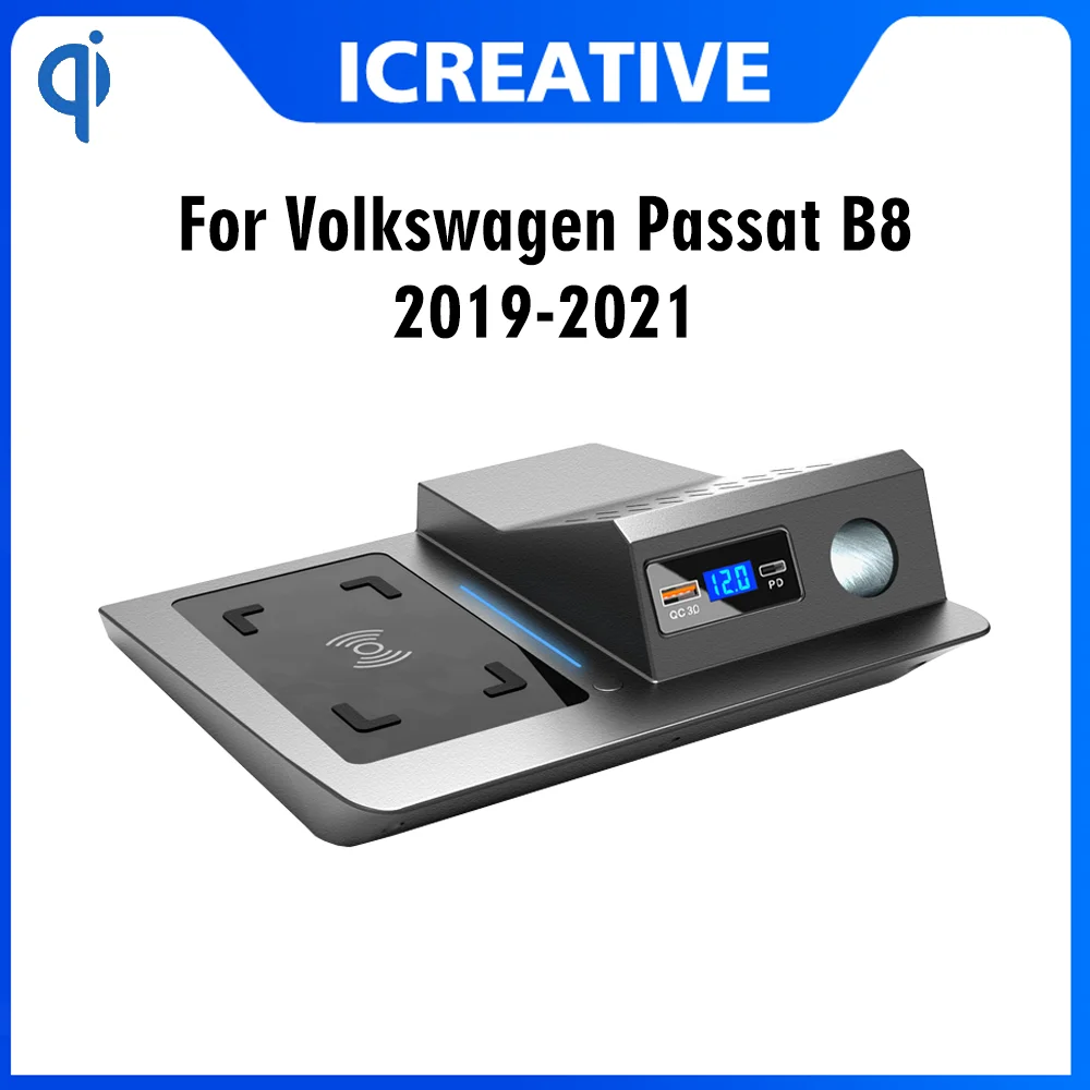 Volkswagen-Passat-i-in-B8-2019-2021-QI-h-zl-telefon-kablosuz-arj-12V ...
