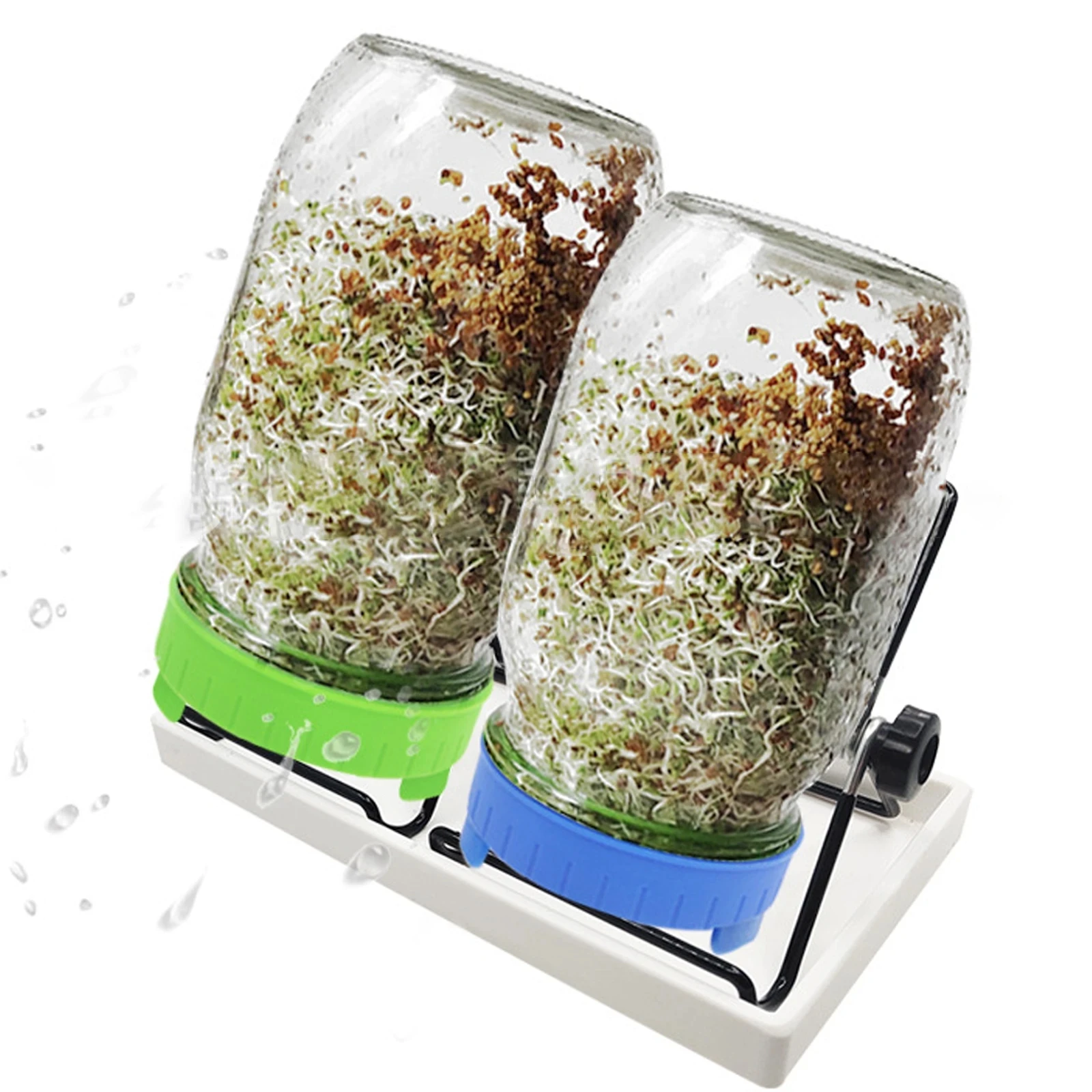 Sprouting-Lids-With-Stainless-Steel-Screen-For-Wide-Mouth-Mason-Jars ...