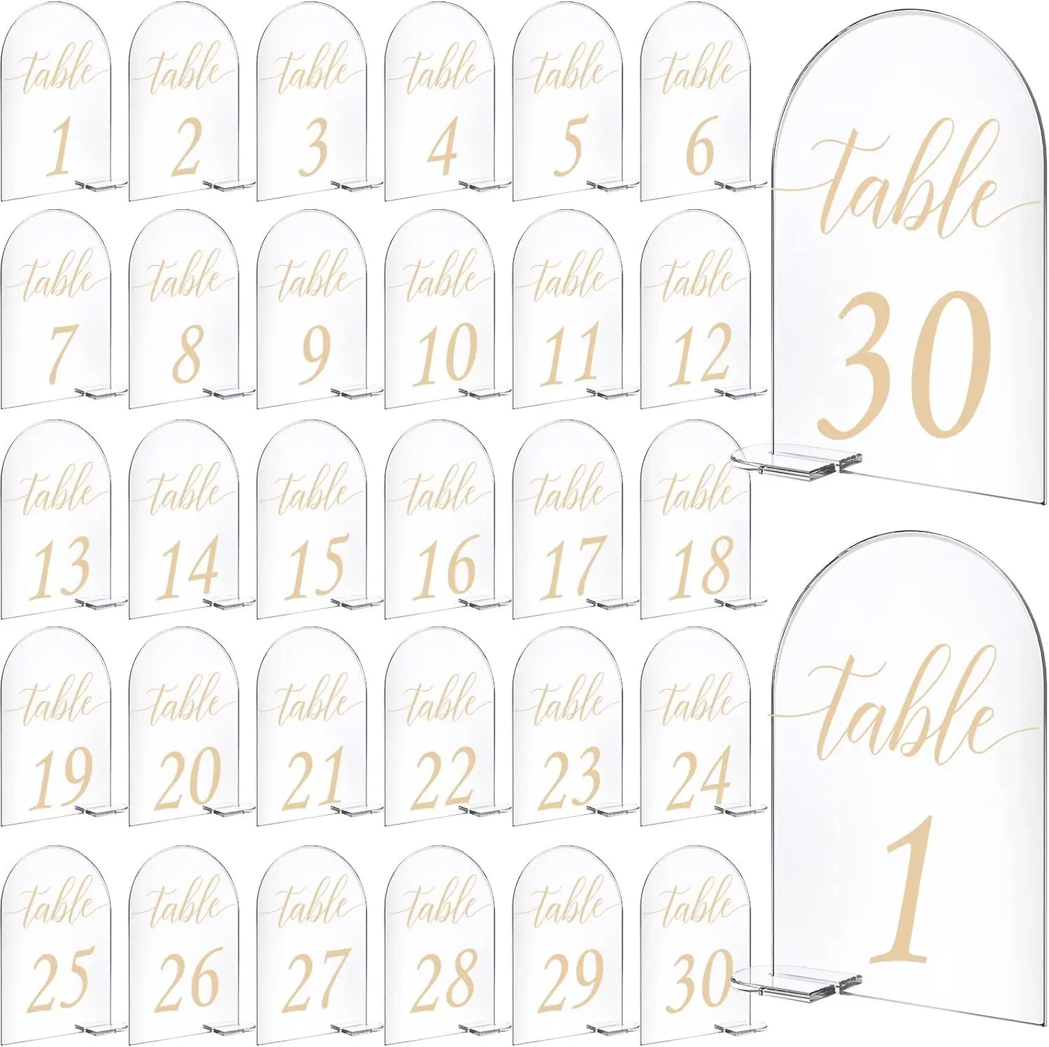30pcs-Arched-Table-Sign-Acrylic-Seats-Card-Guest-Name-Tags-Wedding ...