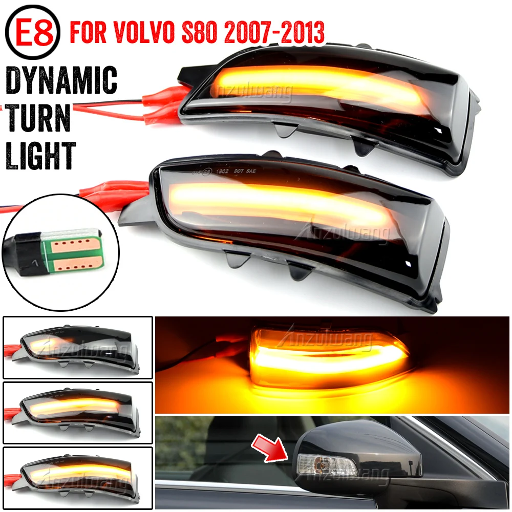 Car Accessories LED Dynamic Turn Signal Light Rearview Mirror Sequential Lamp Indicator Blinker ...
