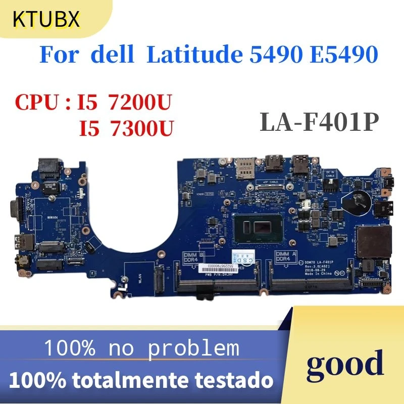Cn-09x5j9-09x5j9-9x5j9-ddm70-la-f401p-motherboard-for-Dell-latitude-5490-e5490-Laptop ...
