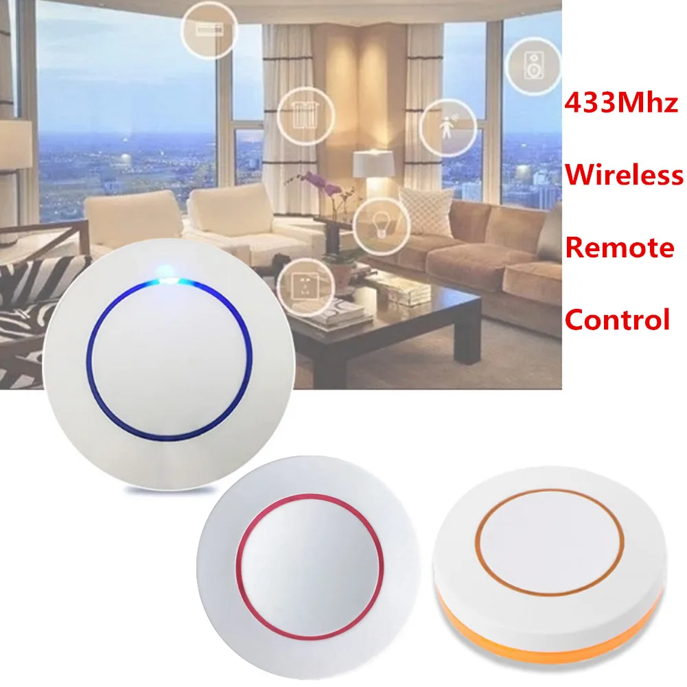 3V-433Mhz-Wireless-Remote-Control-1-Button-Round-Remote-Control-Switch ...
