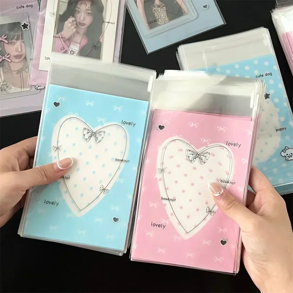 50PCS Kpop Idol Photocard Protector Poca Card Sleeves Kawaii Print Card ...