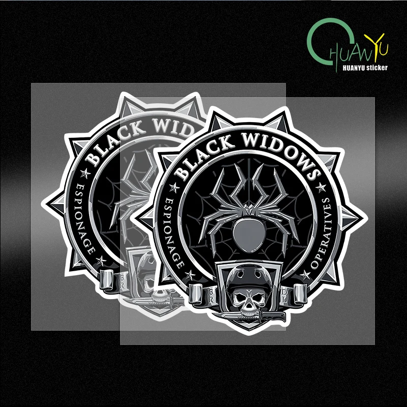 Black Widows Wallstickers Skull Punk Style Sticker Home Decoration ...