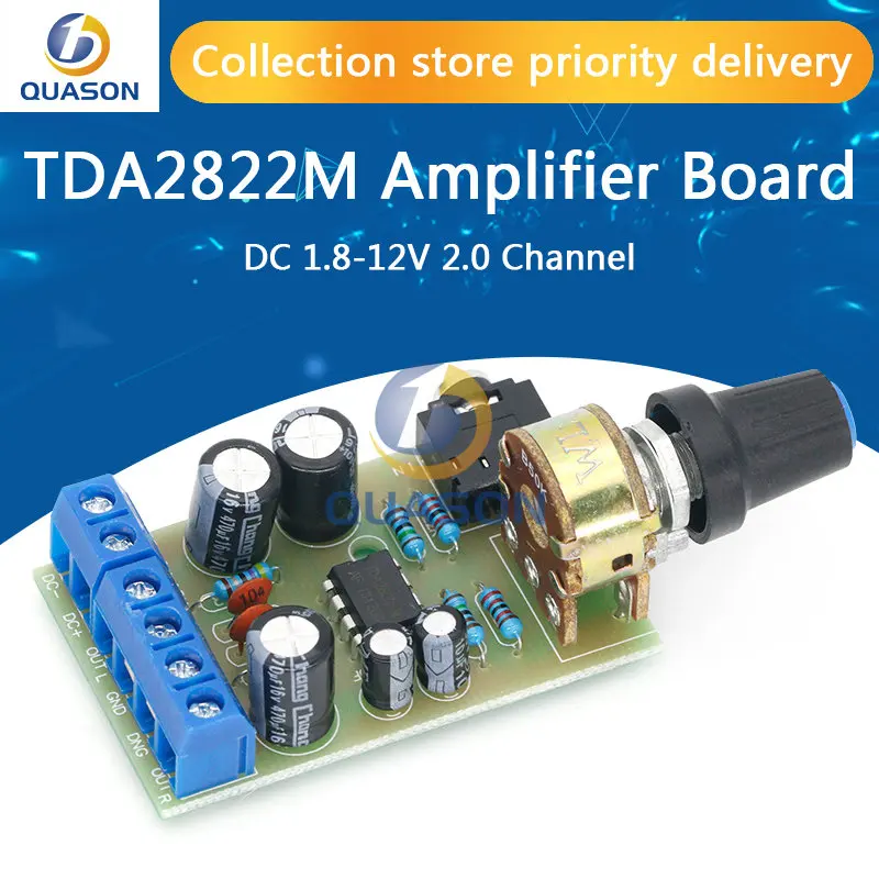 TDA2822-TDA2822M-Amplifier-Board-DC-1-8-12V-2-0-Channel-Stereo-Mini-AUX ...
