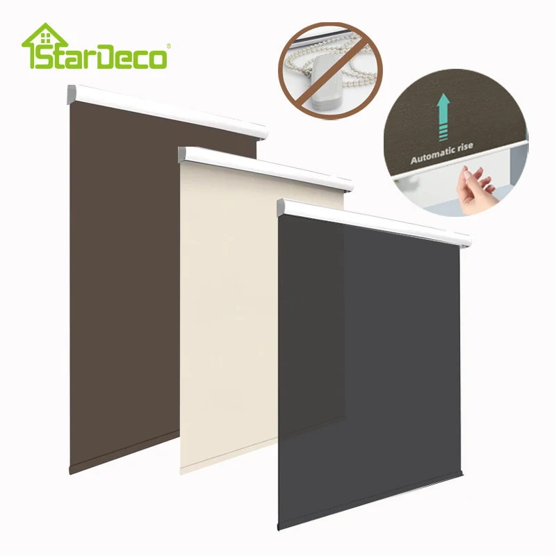 Curtains-Shades-Roller-Blinds-Sunscreen-Cordless-Window-Privacy-Light ...