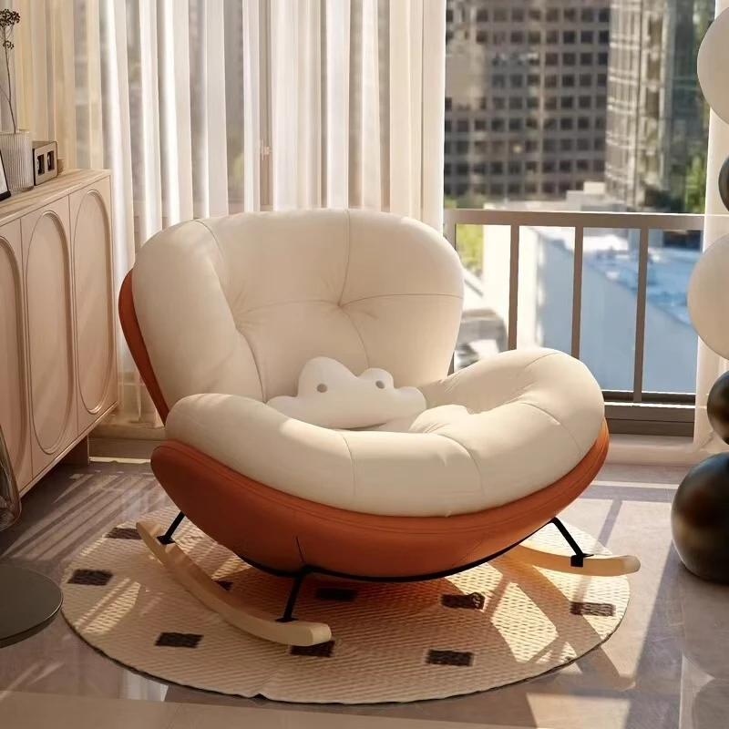 Unique Arm Chairs Rocking Lounge Salon Bedroom Lazy Relax Modern ...