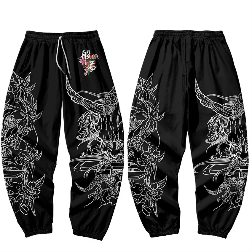 Japanese Samurai Sword Demon 3D Pants Jogging Casual Harajuku Men Women ...