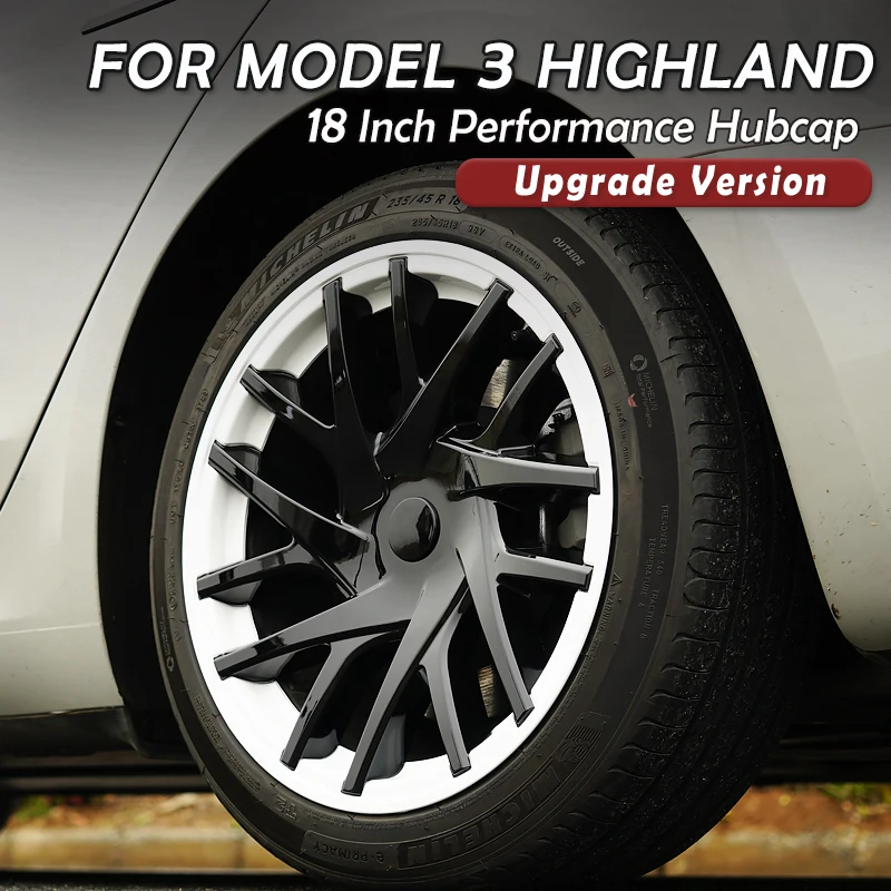 4PCS-HubCap-for-Tesla-Model-3-Highland-2024-18-Inch-Car-Performance ...