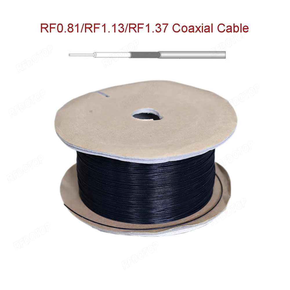 RF0.81 RF1.13 RF1.37 동축 케이블 50 Ohm RF 동축 연장 코드 Ufl IPX MHF4 MMCX 커넥터 용 미니 와이어 실버 도금 구리 ...