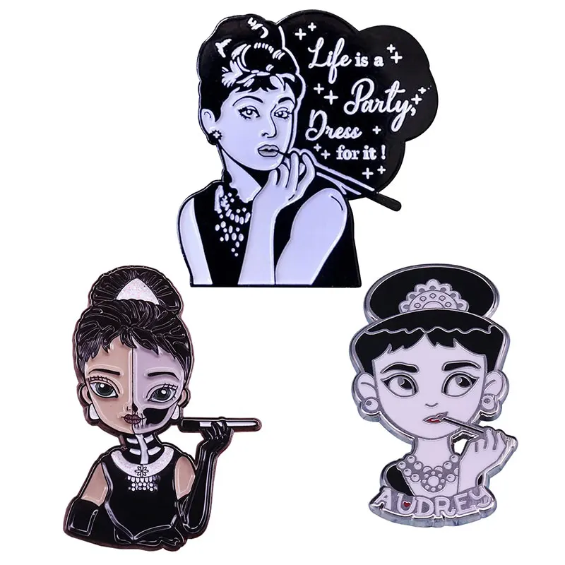 Great-Moive-Star-Audrey-Hepburn-Enamel-Pin-Lapel-Pin-for-Clothes ...