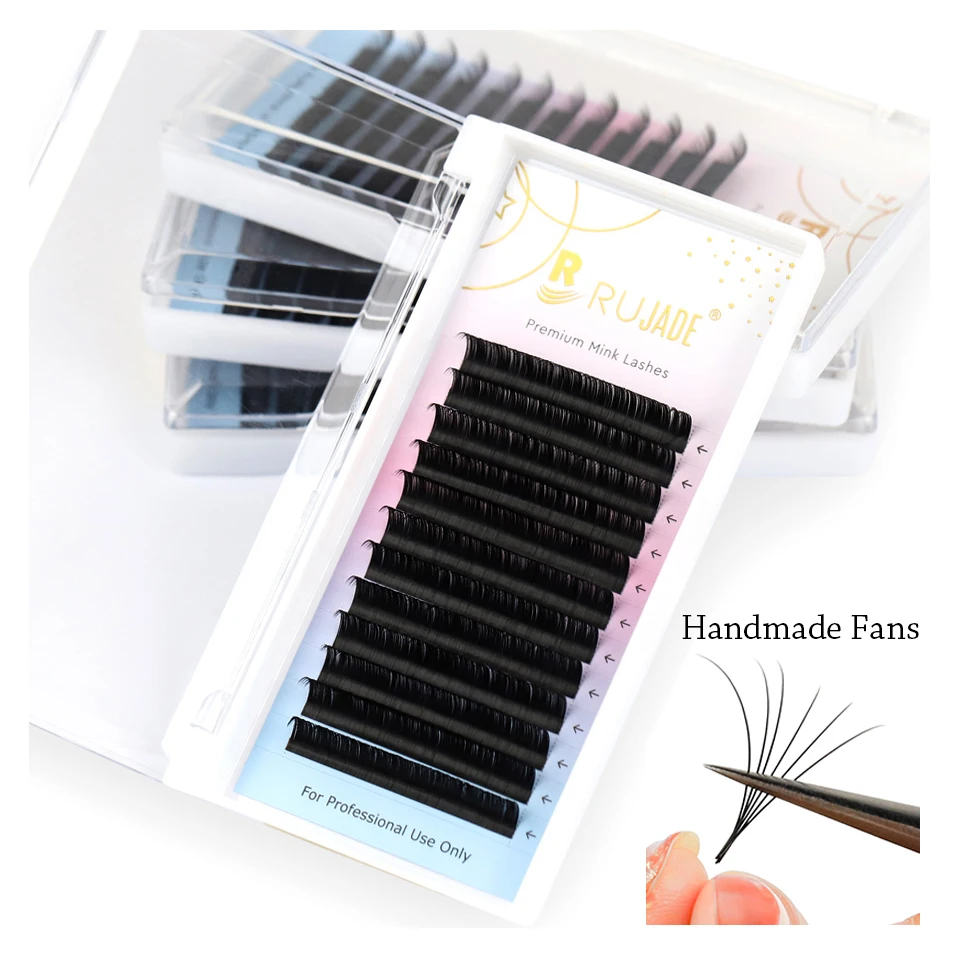 Rujade All Sizes 6 20mm Individual Eyelash Extension Matte Black ...