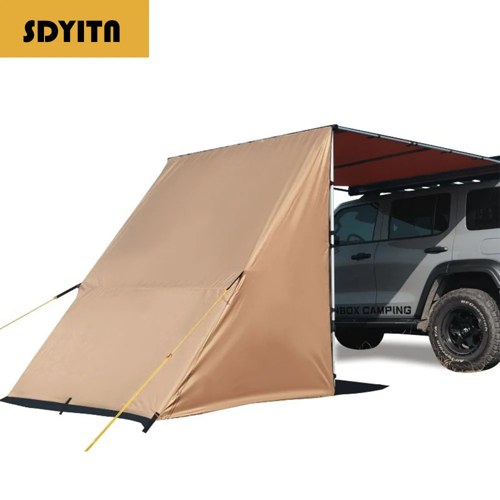 Outdoor Car Awning Canopy with Mesh Windows and Storage Pockets ...