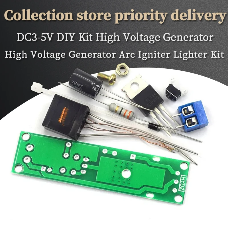 DC3-5V-DIY-Kit-High-Voltage-Generator-Arc-Igniter-Lighter-Kit-for-DIY ...