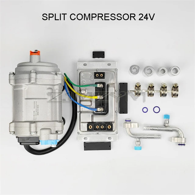 A/C 12V 24V Electric Compressor Set New energy Modified electric ...