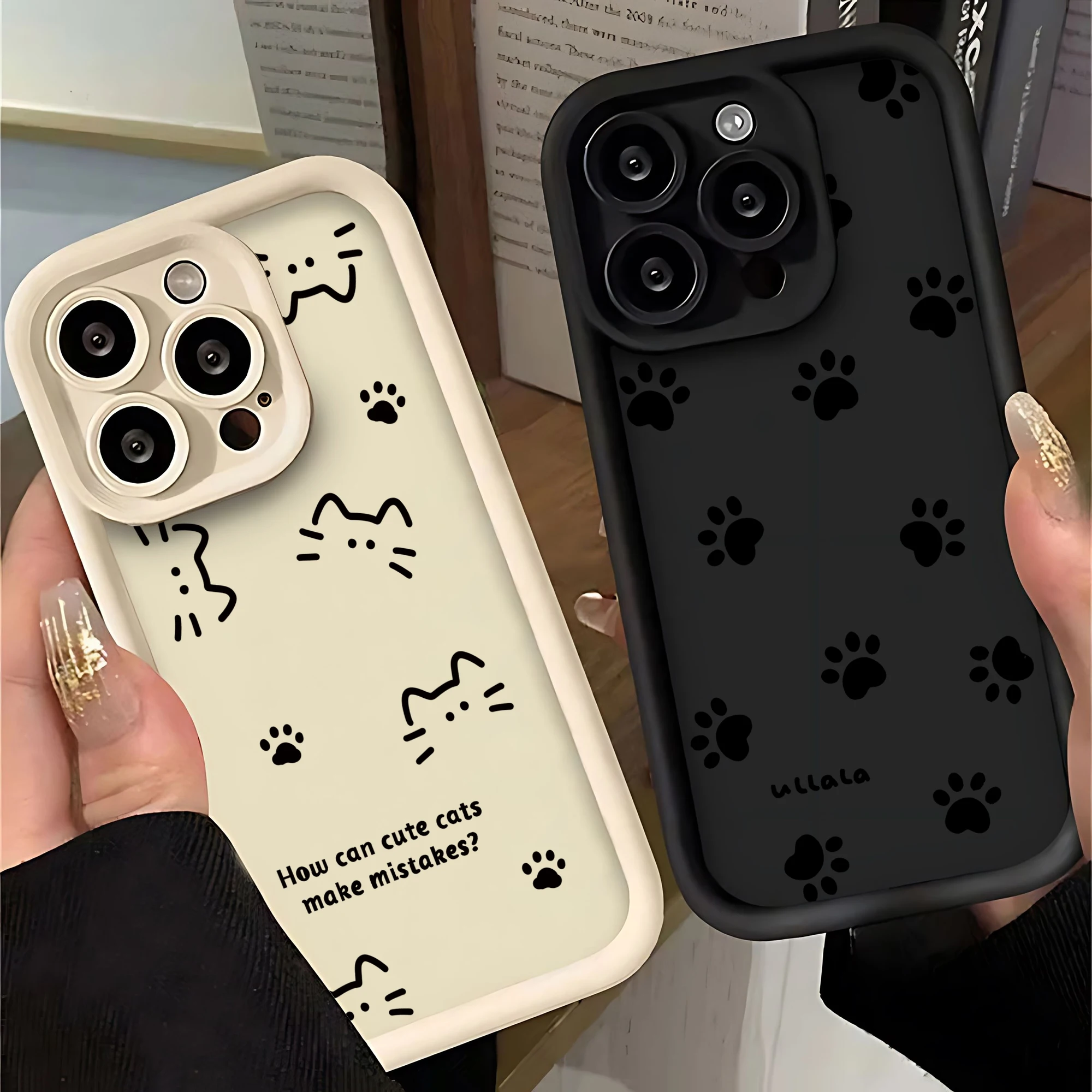Charming Pet Line Art Soft TPU Phone Case - Cat & Dog Design for Redmi ...