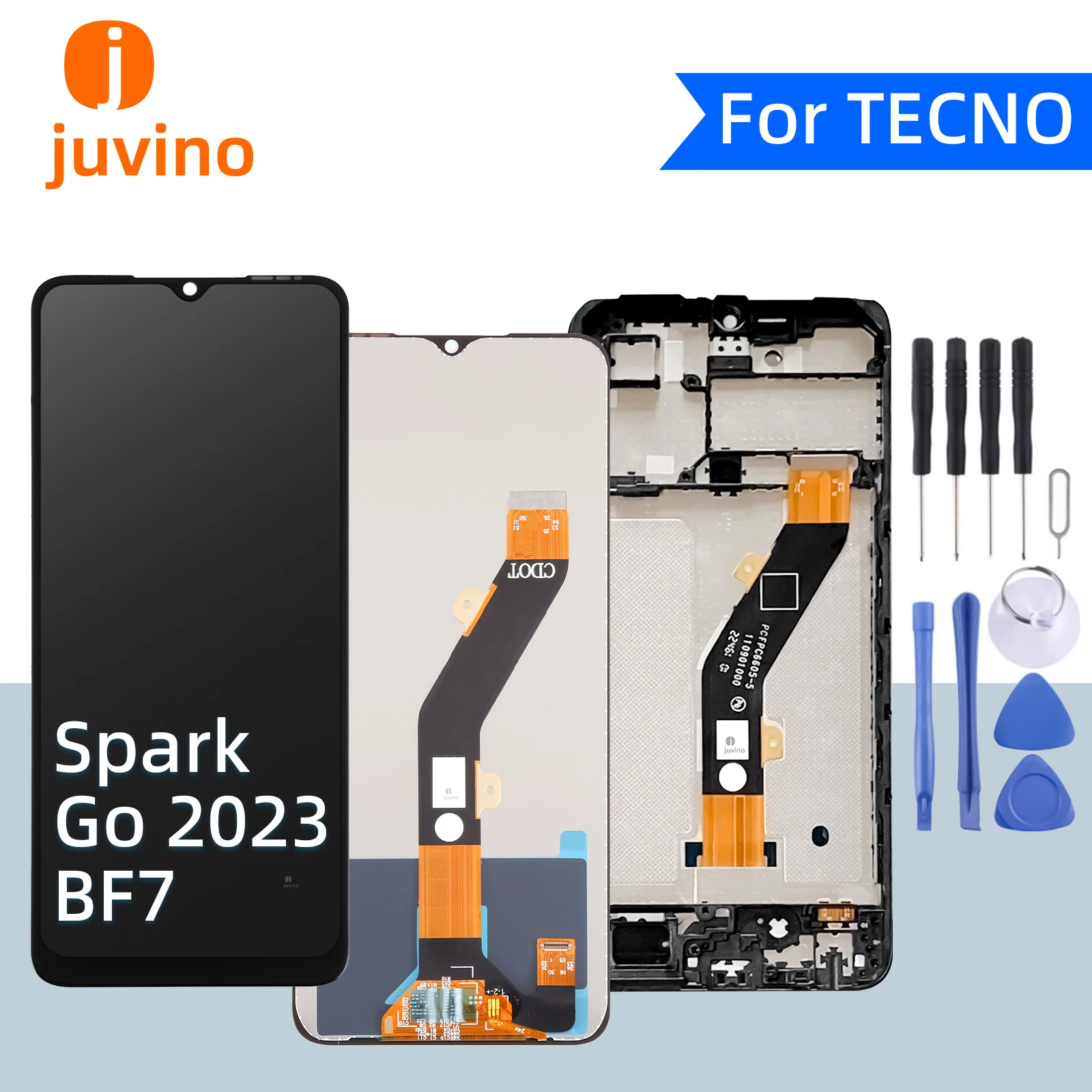Juvino-For-Tecno-Spark-Go-2023-LCD-BF7-Original-Display-Screen-and ...
