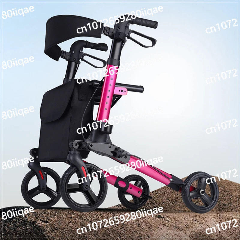 Hand-powered Rehabilitation Walker, Elderly Can Push and Sit Walker ...
