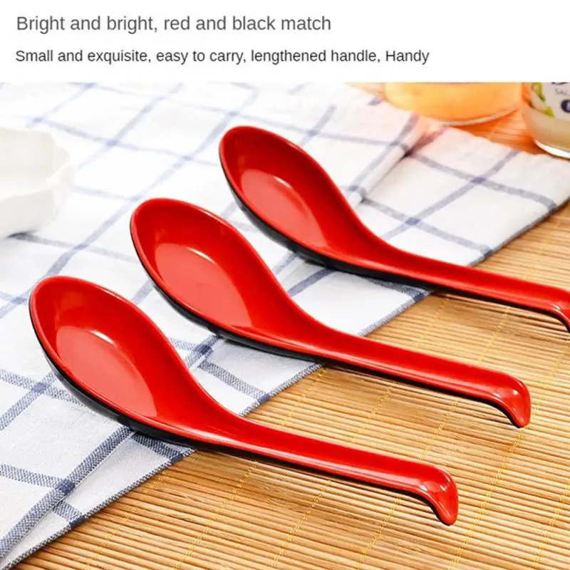 Kitchen-Practical-Red-And-Black-High-temperature-Spoon-Imitation ...