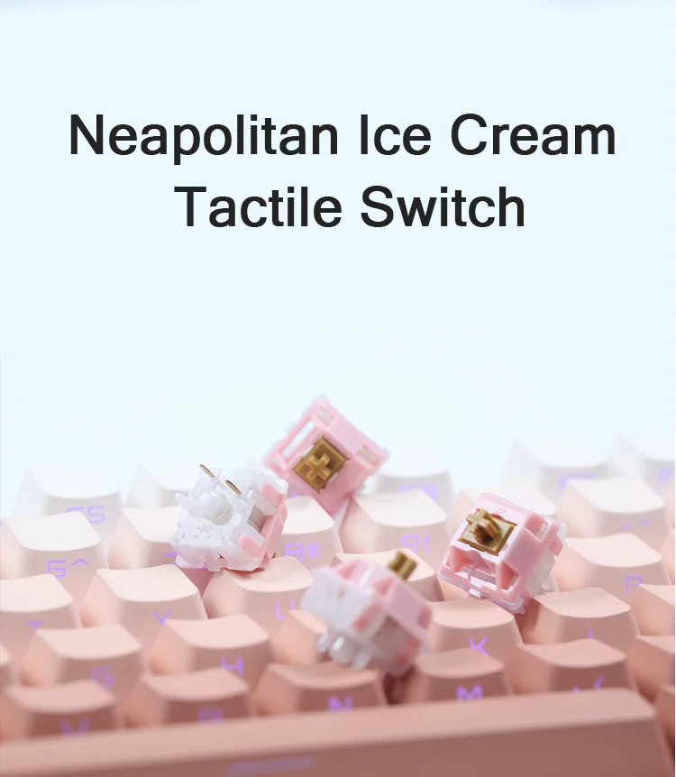 TECSEE Neapolitan Ice Cream สัมผัสสวิทช์5pin RGB SMD MX Switch สำหรับ ...