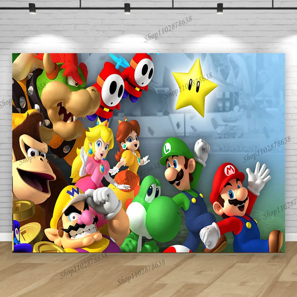 Fondo personalizado con nombre y edad, tema de Super Mario Bros, fondo ...