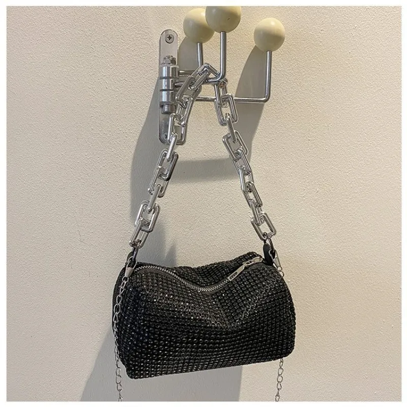 New-Chunky-Chain-Tote-Sequin-Full-Diamond-Shoulder-Bag-Fashion-Crystal ...