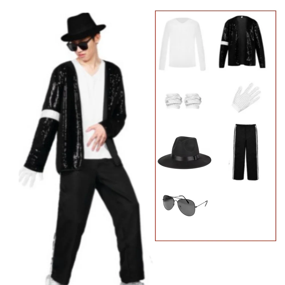Michael Jackson disfraz Cosplay estrella de baile Halloween carnaval ...