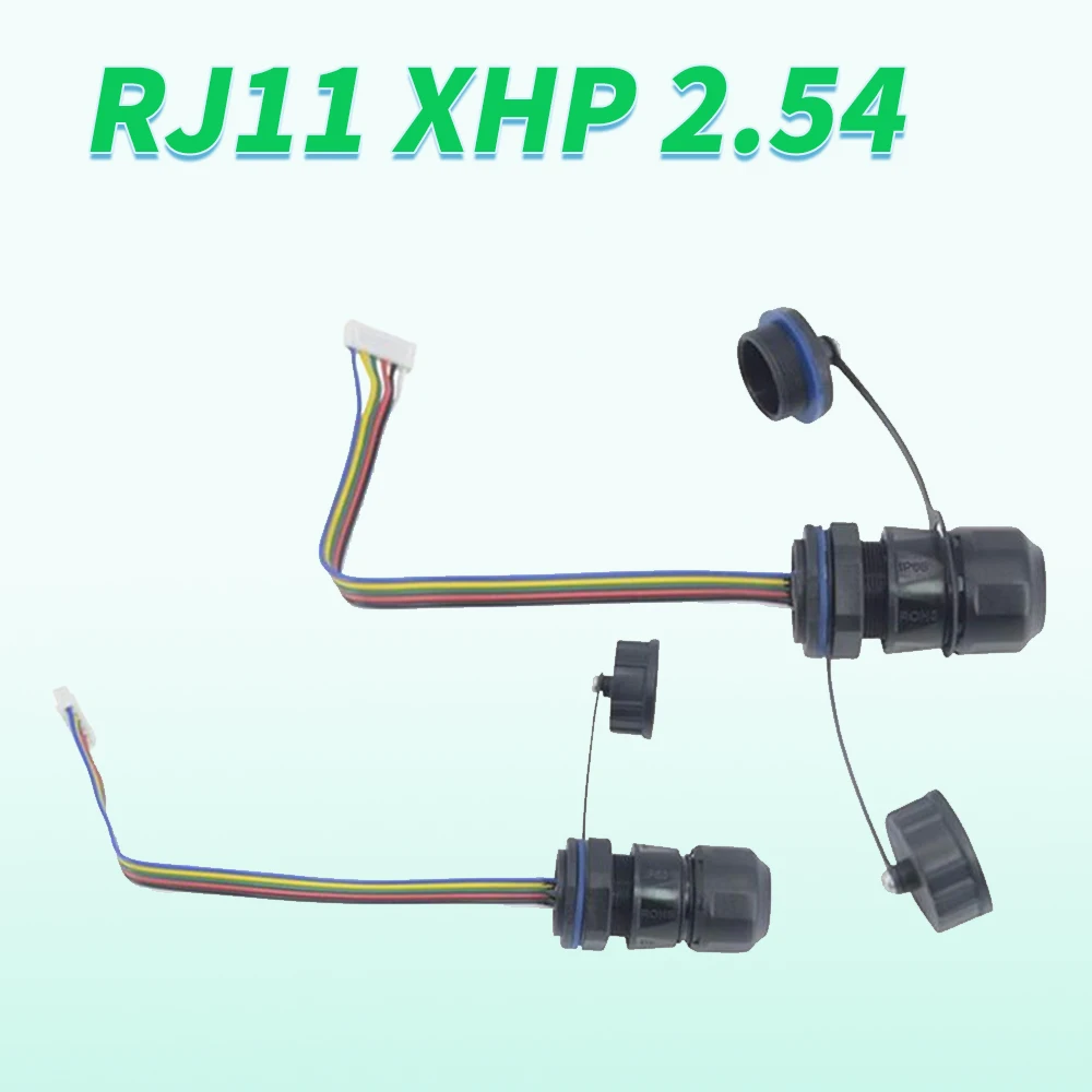 RJ11-XHP-2-54-Waterproof-Connector-RJ-11-M20-6P6C-Telephone-Line ...