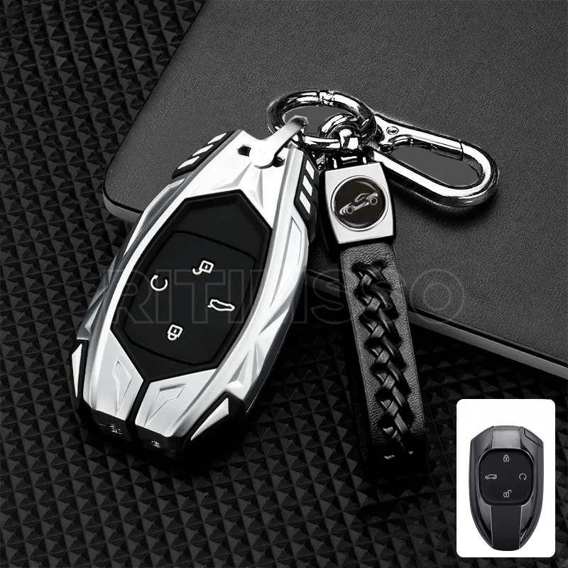 Alloy+Silica Gel Car Remote Key Case Cover Shell for Trumpchi GAC 2021 ...