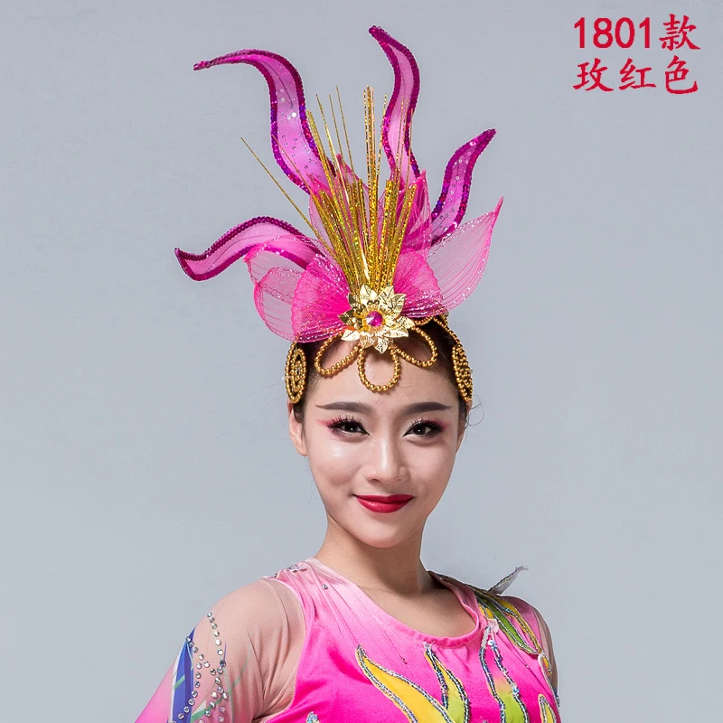 Opening-dance-headdress-headflower-sequins-modern-dance-head-dance ...