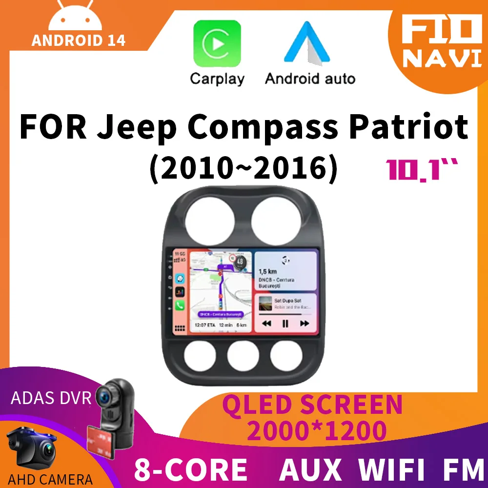 Andtoid-14-Car-Radio-For-Jeep-Compass-Patriot-2010-2016-Autoradio ...