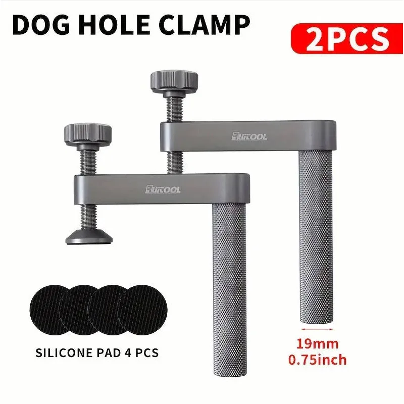2pcs-Dog-Hole-Clamp-3-4-19mm-Woodworking-Clamps-Wood-Working-Tools ...