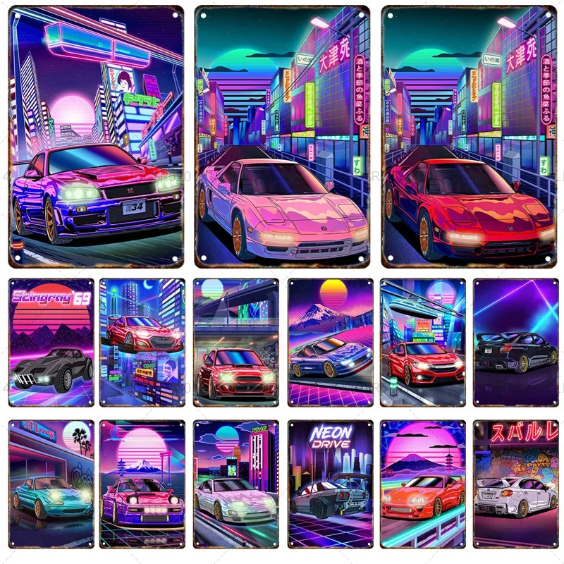 Japanese-Style-MK4-JDM-Mazda-Tin-Painting-Metal-Signage-Car-Poster ...